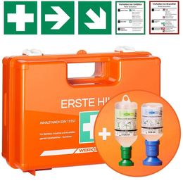 Werkstein Erste-Hilfe-Koffer + Augenspülflasche 200ml & 500ml