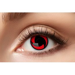 Eyecatcher Jahreslinsen Mangekyo rote Manga Anime Kontaktlinse mit Sehstärke