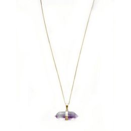 Crystal and Sage Jewelry Kette mit Anhänger Amethyst Diamond Halskette