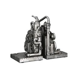Brillibrum Dekofigur Zahnrad Design Steampunk Skulptur Polyresin Dekofigur Industrial