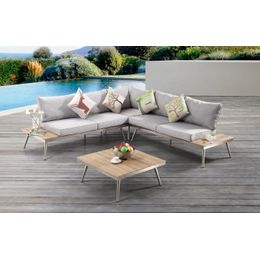 AISER Gartenlounge-Set AISER Royal Garten Lounge -Barbados- mit Tisch aus Misanbar Kunstholz