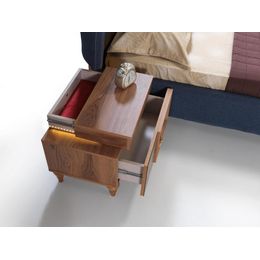 JVmoebel Nachttisch Schlafzimmer Nachttisch Beistelltisch Design Modernes neu Braun Holz