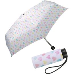 Happy Rain Taschenregenschirm winziger Damen-Taschenschirm mit Handöffner