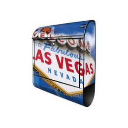 Banjado Wandbriefkasten Stahl Las Vegas (Wandbriefkasten witterungsbeständig