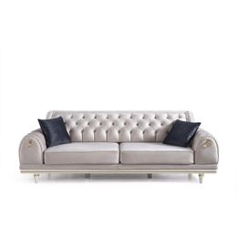 JVmoebel Chesterfield-Sofa Chesterfield Sofa Couch 230cm Möbel Einrichtung Wohnzimmer Polster
