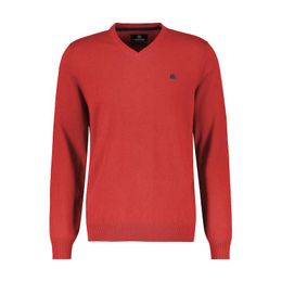 Lerros Strickpullover »V-Neck Pullover mit Kaschmiranteil« LAVA RED XL XL Weiche Haptik
