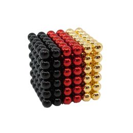 FurniSafe Magnetspielbausteine FurniSafe Neocube 5 mm Magnetkugeln Schwarz Rot Gold Magnetbausteine