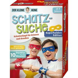 Tessloff Verlag Spiel, Der kleine Heine. Schatzsuche. Superhelden Edition. Schnitzeljagd...