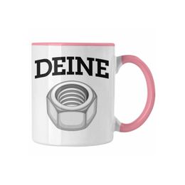 Trendation Tasse Deine Mutter Tasse Handwerker Spruch Schraube Wortspiel Humor KFZ Mech