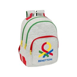 United Colors Of Benetton Rucksack Kinder-Rucksack Benetton Pop Grau 32 x 42 x 15 cm