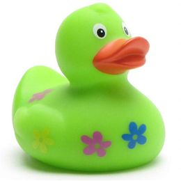 Duckshop Badespielzeug Badeente mit Blumenmuster