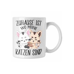 Trendation Tasse Zuhause Ist Wo Meine Katzen Sind Tasse Geschenk Katzen Mama Lustig Kaf