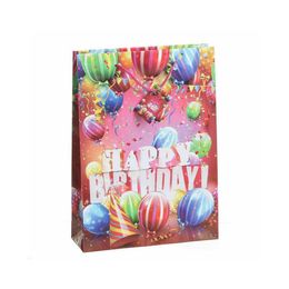 Linoows Tragetasche 10 Stück Geschenktüten `Happy Birthday`