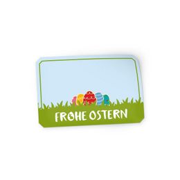 itenga Aufkleber itenga 50x Sticker Frohe Ostern Ostereier rechteckig 6 x 4 cm