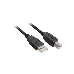 Sharkoon USB 2.0 Kabel, USB-A Stecker > USB-B Stecker USB-Kabel