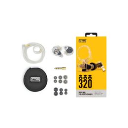 CTM Audio CE320 3-Weg InEar-Monitor Ohrhörer Clear In-Ear-Kopfhörer (Voller Sound