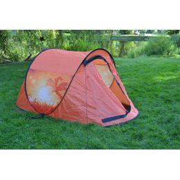 Defactoshop Wurfzelt Wurf Zelt Sekundenzelt 2-3 Person Outdoor Campingzelt Tent Pop Up 245x145x110cm Diverse Farben inkl. Herringe & Seile