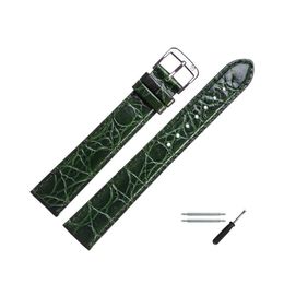 MARBURGER Uhrenarmband 28mm Leder XL extra lang Kroko Prägung