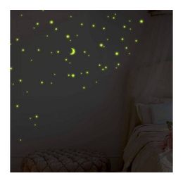 K&L WALL ART K&L Wall Art Wandtattoo Leuchtsterne Sternenhimmel Schlafzimmer 40x60cm selbstklebend