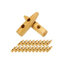 maDDma Knopf 20 x Knebelknopf Holz Triangle