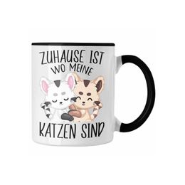 Trendation Tasse Zuhause Ist Wo Meine Katzen Sind Tasse Geschenk Katzen Mama Lustig Kaf