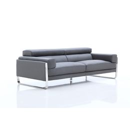 Salottini 3-Sitzer Designer 3er Sofa Turin 3-Sitzer Leder Couch Garnitur