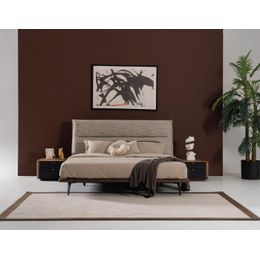 JVmoebel Bett Italienische Schlafzimmer Bett 2x Nachttisch 3tlg. Luxus Stil Modern (3-tlg)