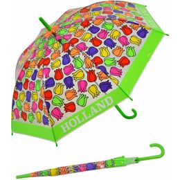 Impliva Langregenschirm Falconetti Kinderschirm bunt transparent