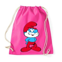 Youth Designz Turnbeutel Papa Schlmupf Baumwoll Tasche Turnbeutel