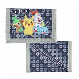 POKÉMON Geldbörse Kinder Geldbörse Pokémon GO 13 x 9 cm Etui Portemonnaie grau