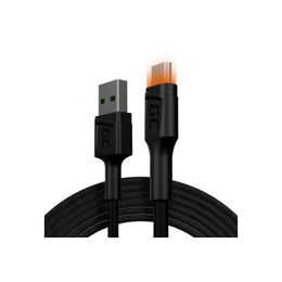 Green Cell USB-A - microUSB-Kabel 2m orange LED Quick Charge 3.0 Stromkabel