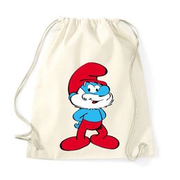 Youth Designz Turnbeutel Papa Schlmupf Baumwoll Tasche Turnbeutel