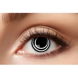 Eyecatcher Farblinsen Wochenlinsen Black Spiral. Schwarz Weiße Linsen