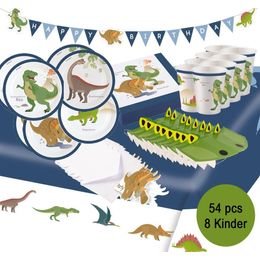 Amscan Papierdekoration Dinosaurier Party Deko Set Happy Birthday für Kindergeburtstage