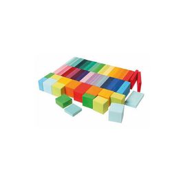GRIMM´S Spiel und Holz Design Spielbausteine Holzspielzeug Farbtafel Ralley 58 Farbtafeln 16 Stufenholzklötze