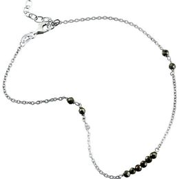 SilberDream Fußkette mit Anhänger SilberDream Damen Fußkette Perlen grau