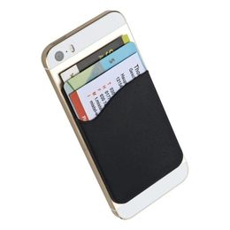 MAVURA Kartenetui Handy Smartphone Kartenhalter Kartenetui Kreditkarte EC Karten Hülle Karten Etui Kartenfach selbstklebend für Android Iphone schwarz