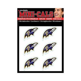 WinCraft Wanddekoobjekt 6er Gesicht Aufkleber 3cm NFL Baltimore Ravens