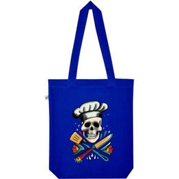 Youth Designz Tragetasche Skull Cooking Totenkopf Koch Jutebeutel Tasche Lange Henkel