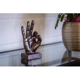 IDYL Dekofigur IDYL Moderne Skulptur Figur Resin "Finger o.k."