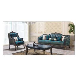 JVmoebel Wohnzimmer-Set Sofagarnitur 3+1 Sitzer Couchtisch Sessel Stoff Sofas Couch Luxus