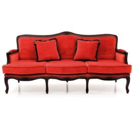 JVmoebel 3-Sitzer, Klassisch Design Polster Luxus Sofa Couch Leder Textil 3 Sitzer