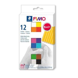 Staedtler Modelliermasse FIMO® soft Basic Colours 12 Halbböcke á 25 g