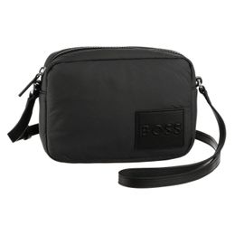 BOSS Umhängetasche Deva Crossbody-PN, im praktischem Format Handtasche Damen Tasche Damen Schultertasche, schwarz