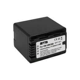 mtb more energy [BAT-341 - Li-Ion] Kamera-Akku kompatibel mit Akku-Typ Panasonic VBK360 3400 mAh (3