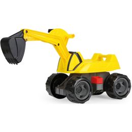 LENA® Spielzeug-Aufsitzbagger Giga Trucks Pro X, Made in Europe, gelb