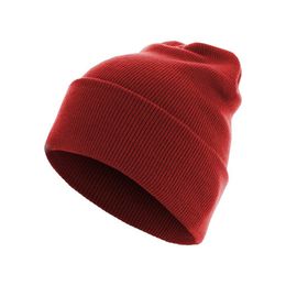 MSTRDS Beanie MSTRDS Accessoires Beanie Basic Flap Long Version (1-St), rot