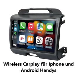 GABITECH Für KIA Sportage BT FM USB drahtlos Carplay 9 Zoll Android Autoradio Einbau-Navigationsgerät