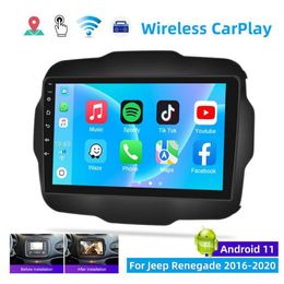 GABITECH für Jeep Renegade 2016-2018 9 Zoll Android 11 Autoradio BT FM Carplay Einbau-Navigationsgerät