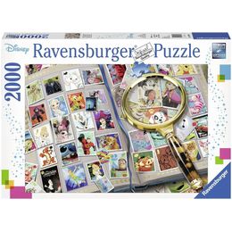 Ravensburger Puzzle Disney, Meine liebsten Briefmarken, 2000 Puzzleteile, Made in Germany, FSC® - schützt Wald - weltweit, bunt